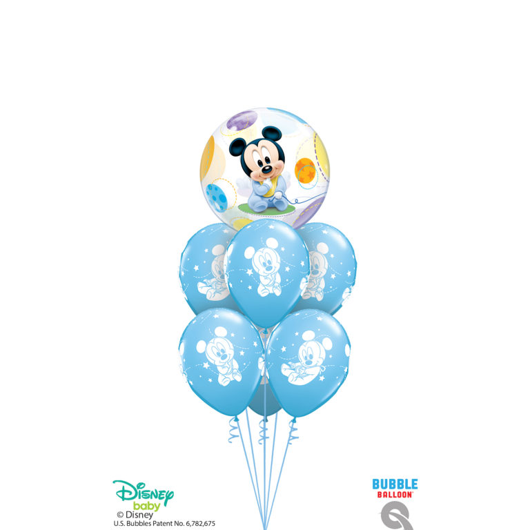 Pale Blue Baby Mickey Mouse | Soda Pop Balloons