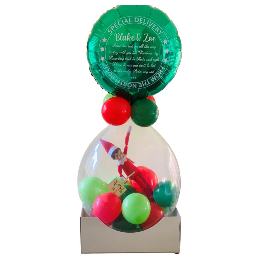 Elf Arrival - BYO Elf with personalisation | Soda Pop Balloons